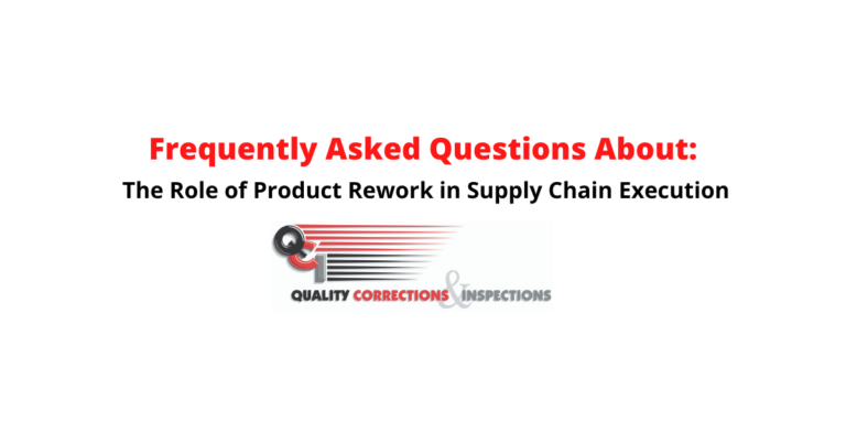 Role of Product Rework in Supply Chain Execution - Quality Corrections ...